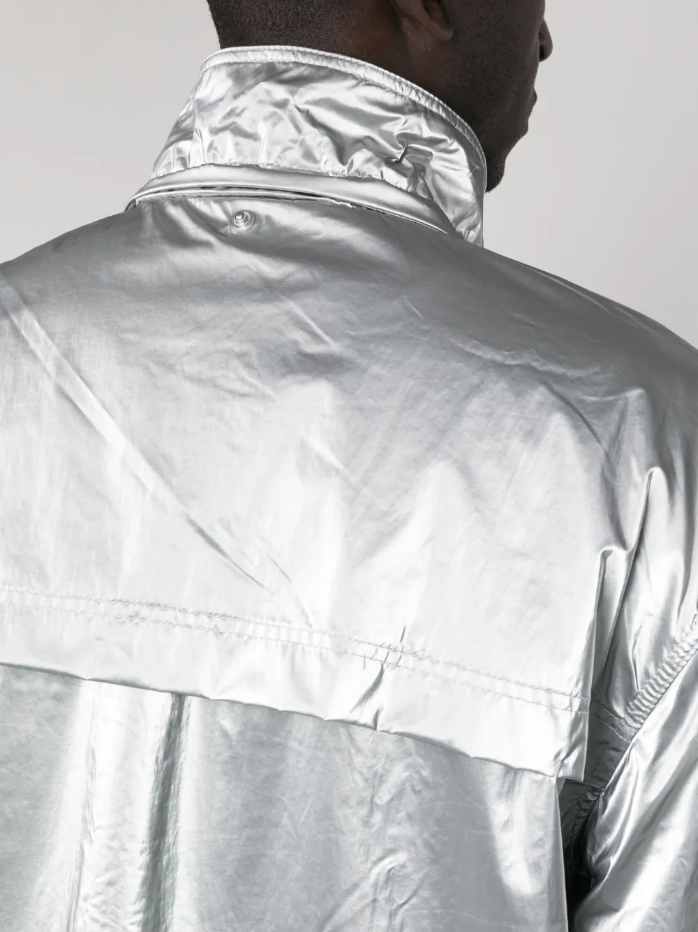 Adidas x Wales Bonner metallic-finish Hooded Windbreaker - Farfetch