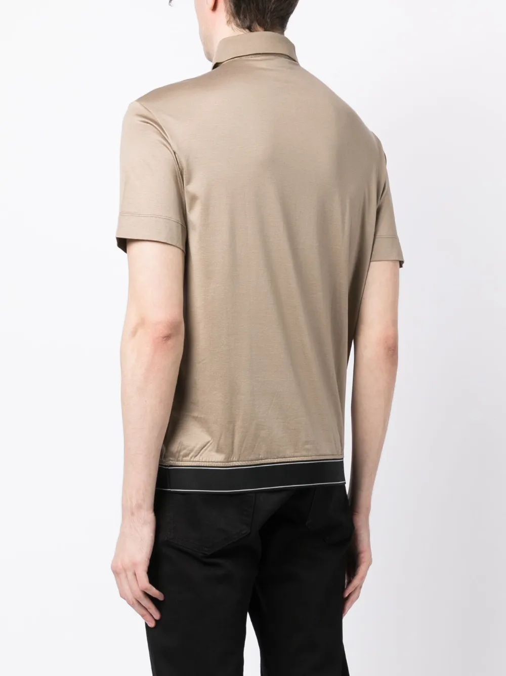 Emporio Armani Logo Waistband Polo Shirt Farfetch