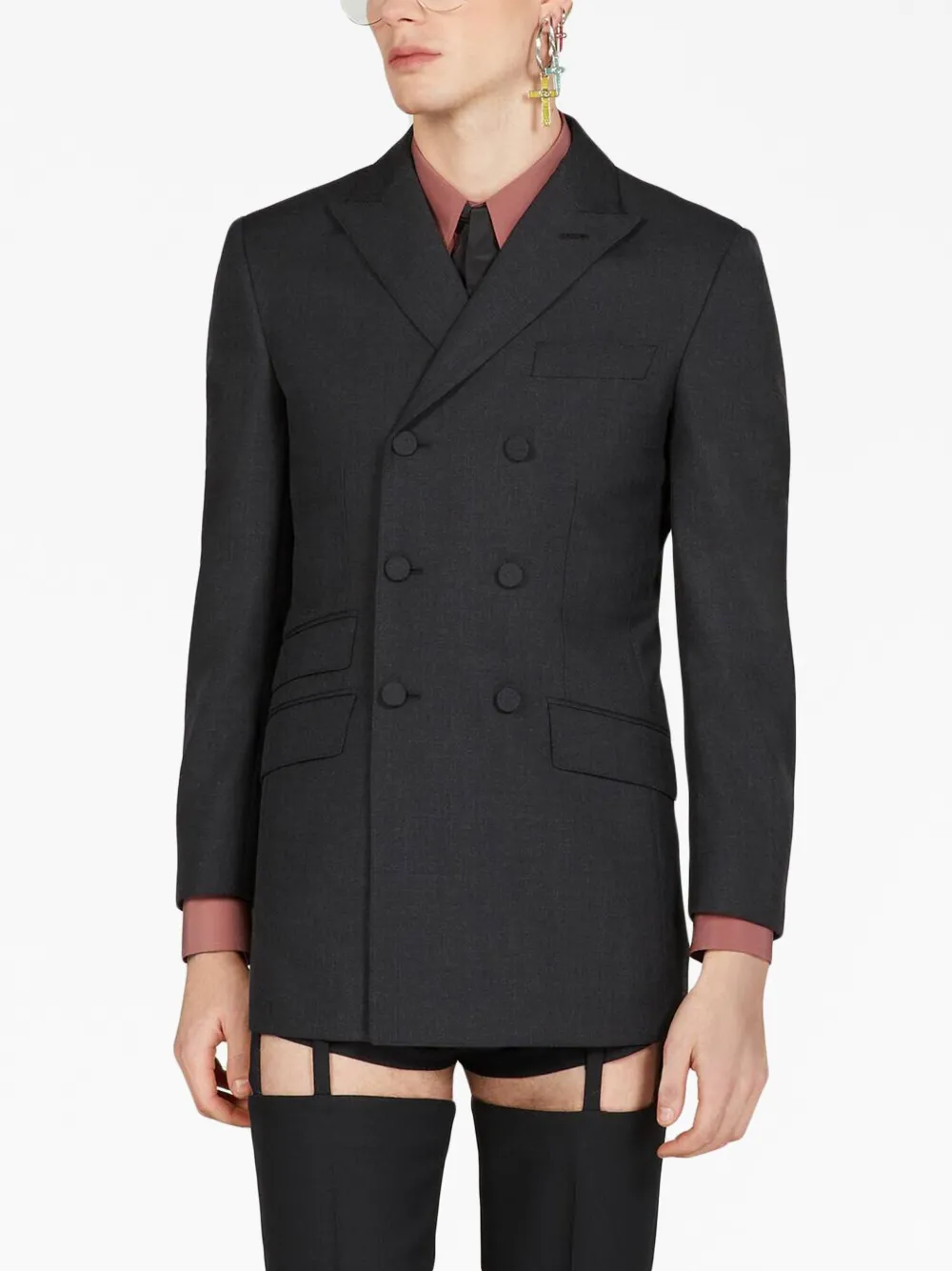 Gucci Blazer Con Doble Botonadura | Negro | FARFETCH MX