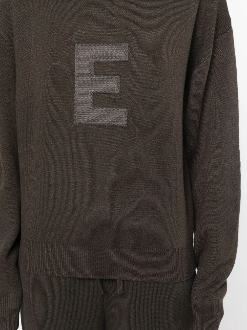 FEAR OF GOD ESSENTIALS embroidered-logo Turtleneck Jumper - Farfetch