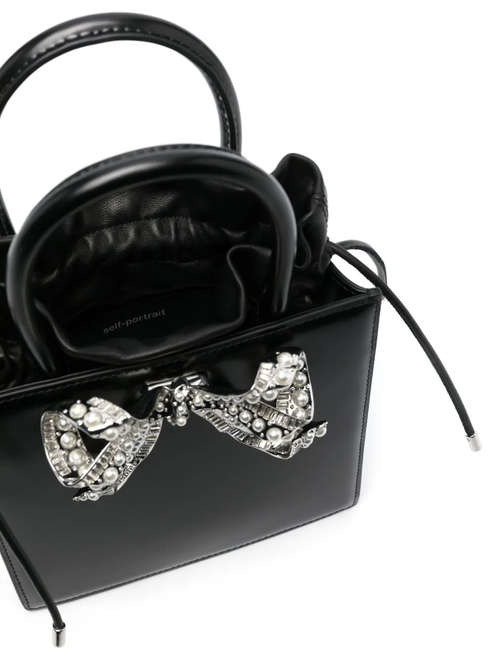 Self-Portrait Mini Bow Tote Bag - Farfetch