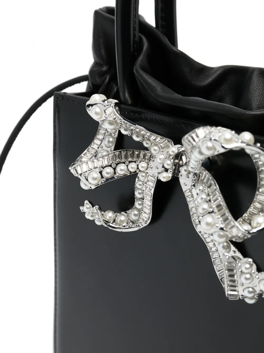 Self-Portrait Mini Bow Tote Bag | Black | FARFETCH