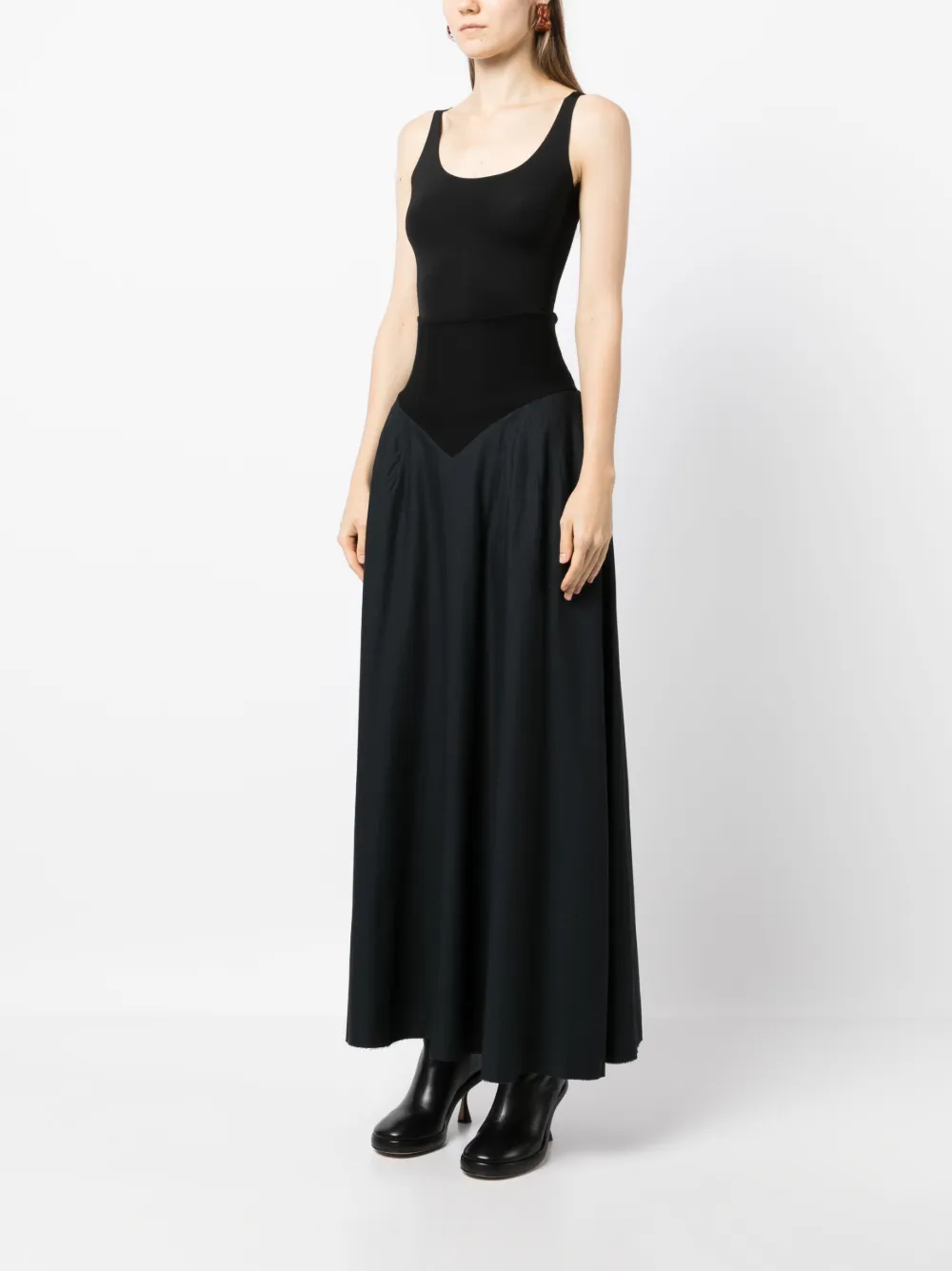 Gabriela Hearst Pleated Silk Maxi Skirt In Black Modesens