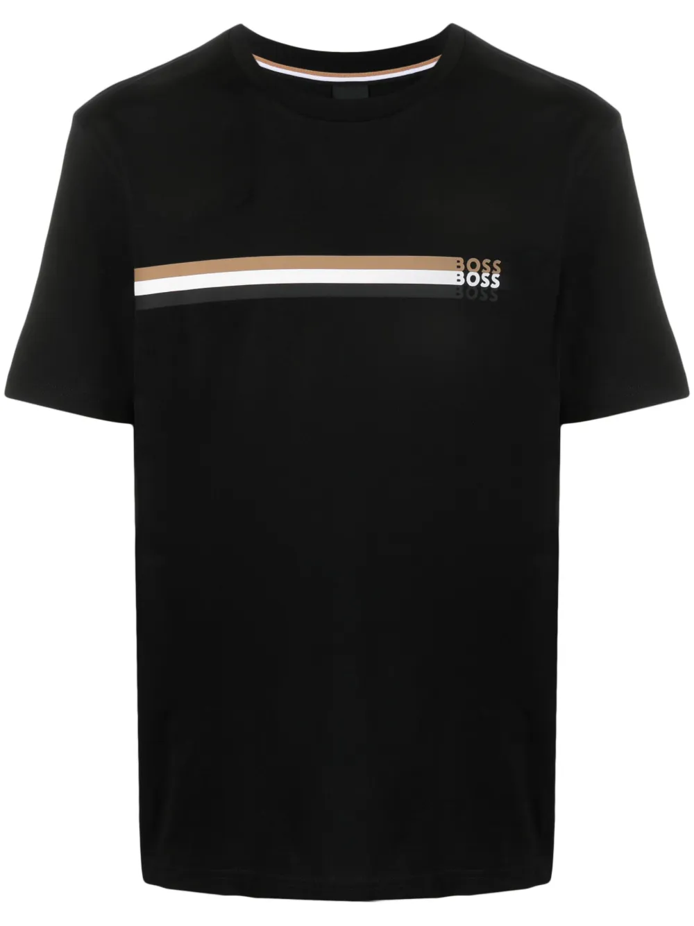 BOSS logo-print Cotton T-shirt - Farfetch