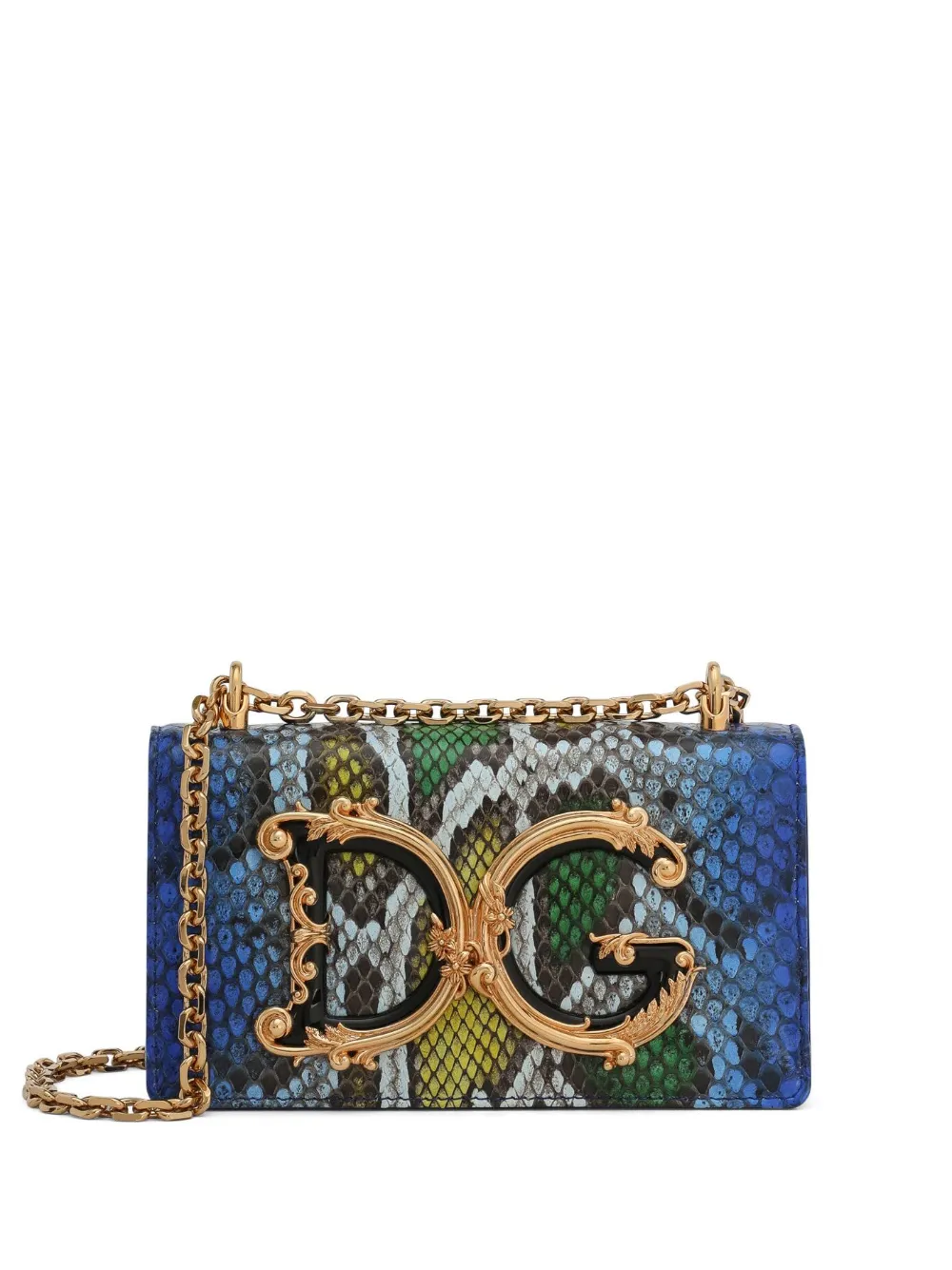 Dolce & Gabbana DG Girls python-effect Phone Bag - Farfetch