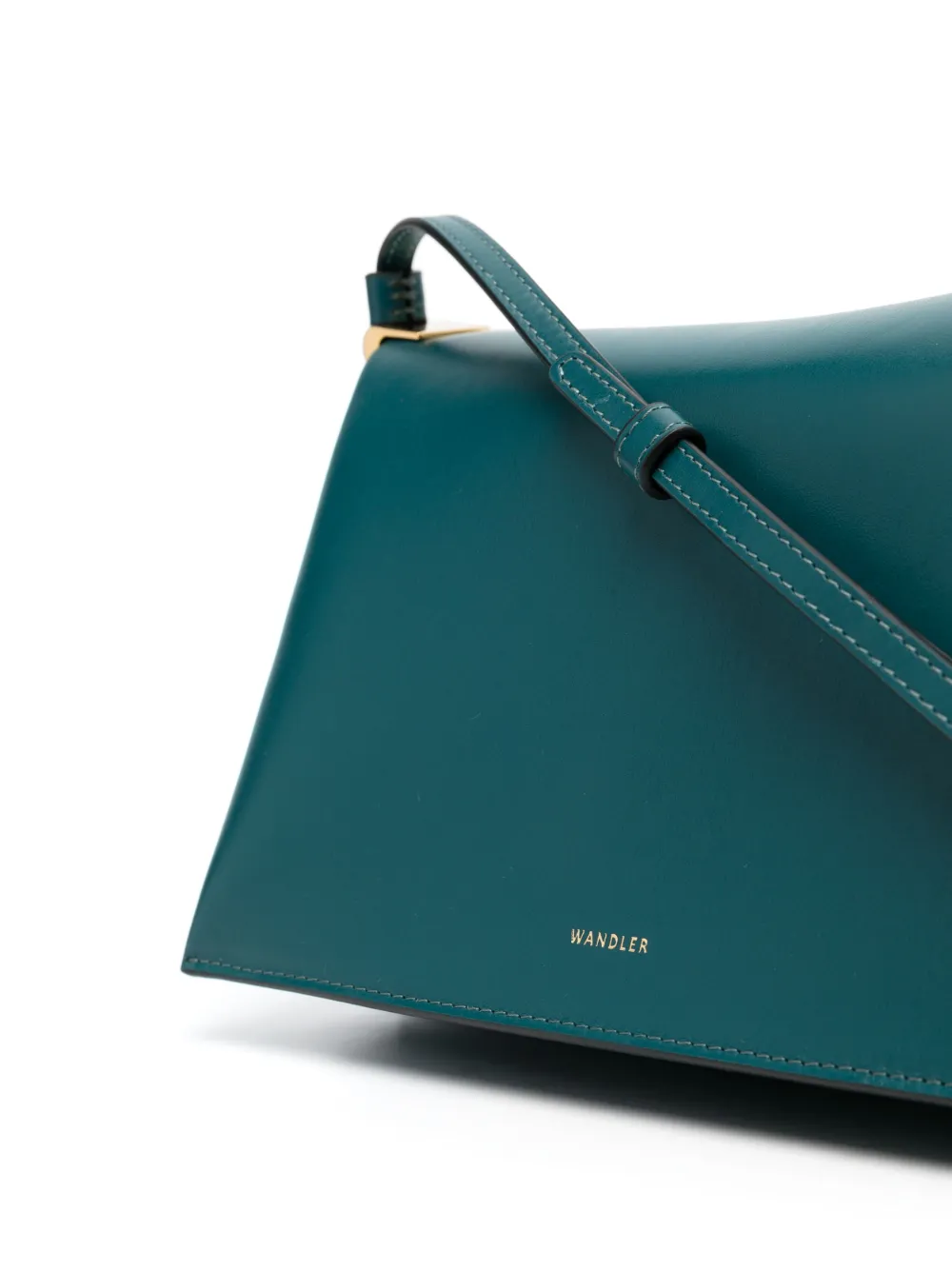 Wandler Logo-stamp Leather Shoulder Bag In Blue | ModeSens