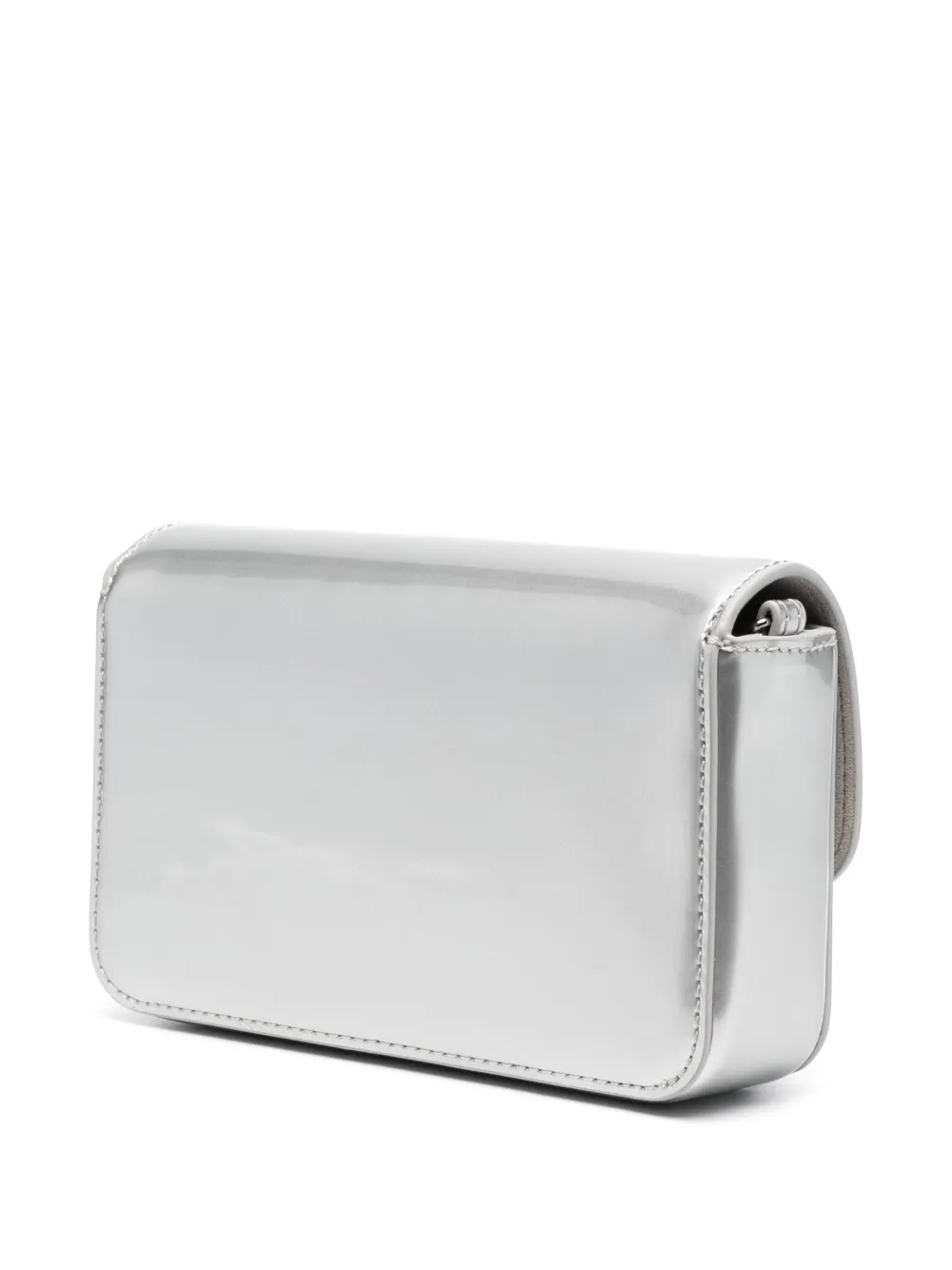 Furla 1927 Metallic-effect Leather Bag In Silver | ModeSens