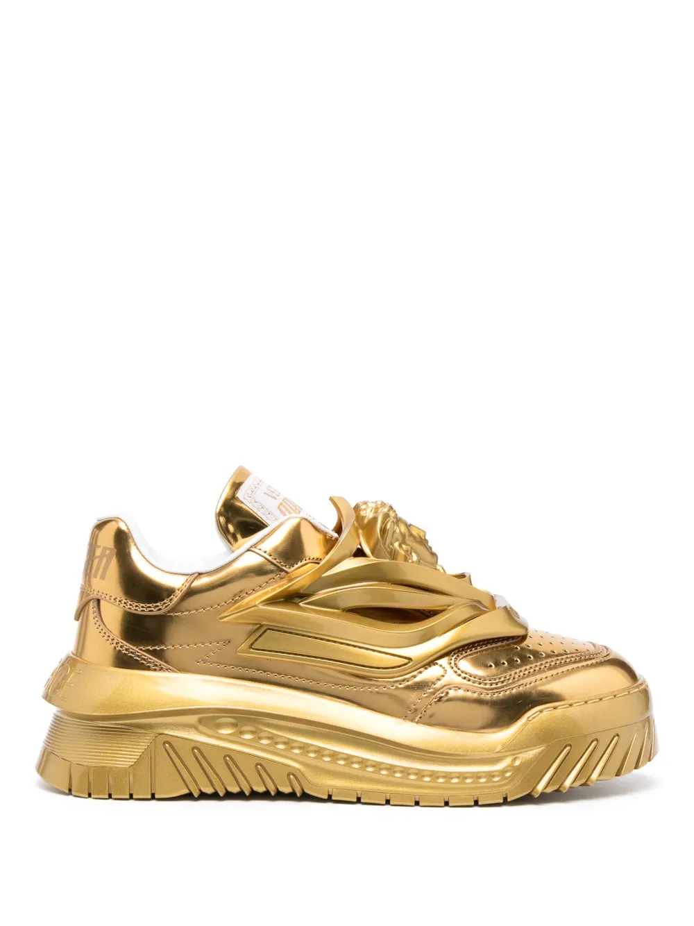 Versace Odissea Metallic Sneakers - Farfetch