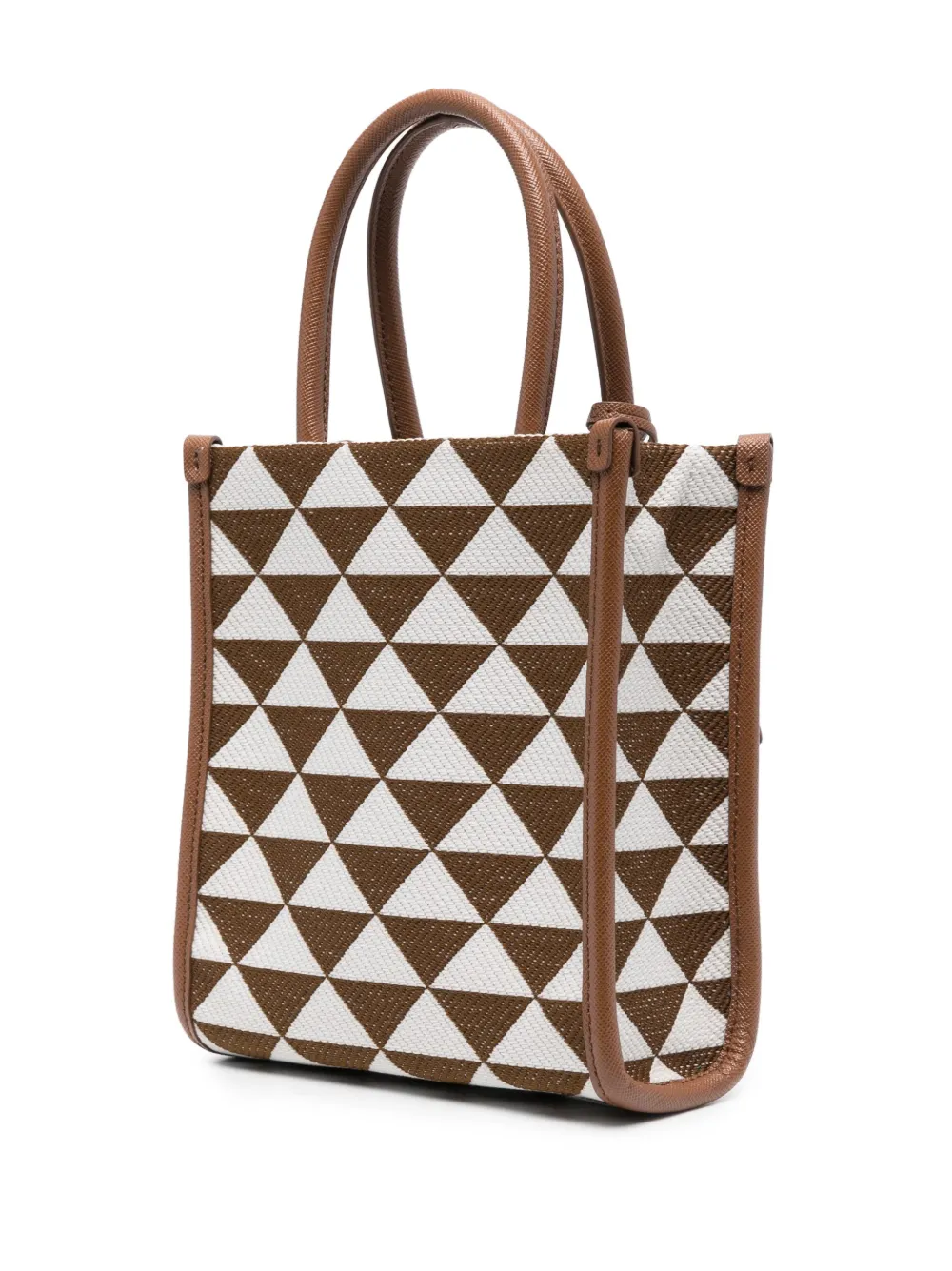 Prada Symbole Logo Plaque Tote Bag Farfetch Prada Symbole Logo Plaque Tote Bag Farfetch