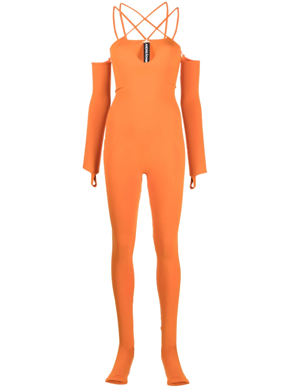 ANDRE DAMO Strappy Cut out Jumpsuit Farfetch andre-damo-strappy-cut-out-jumpsuit-farfetch