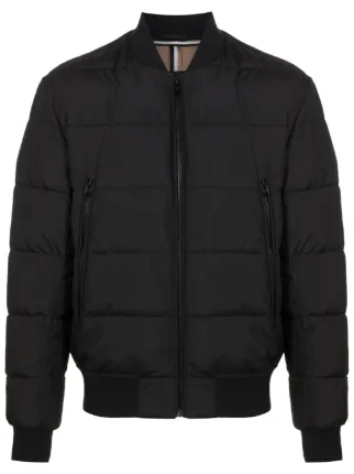 BOSS logo-patch Puffer Jacket | Black | FARFETCH AO