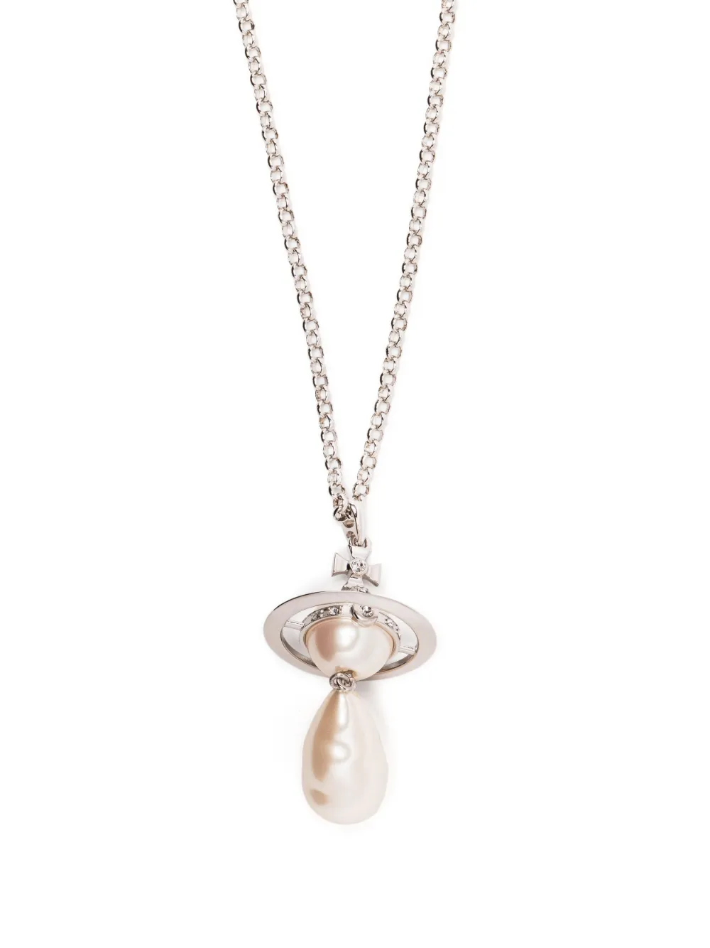 Vivienne Westwood Orb Pendant Faux Pearl Necklace Farfetch