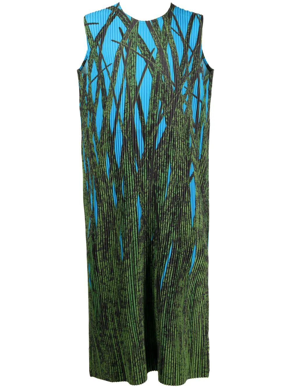 Homme Plissé Issey Miyake | grass-field Print Tunic | Blue | FARFETCH