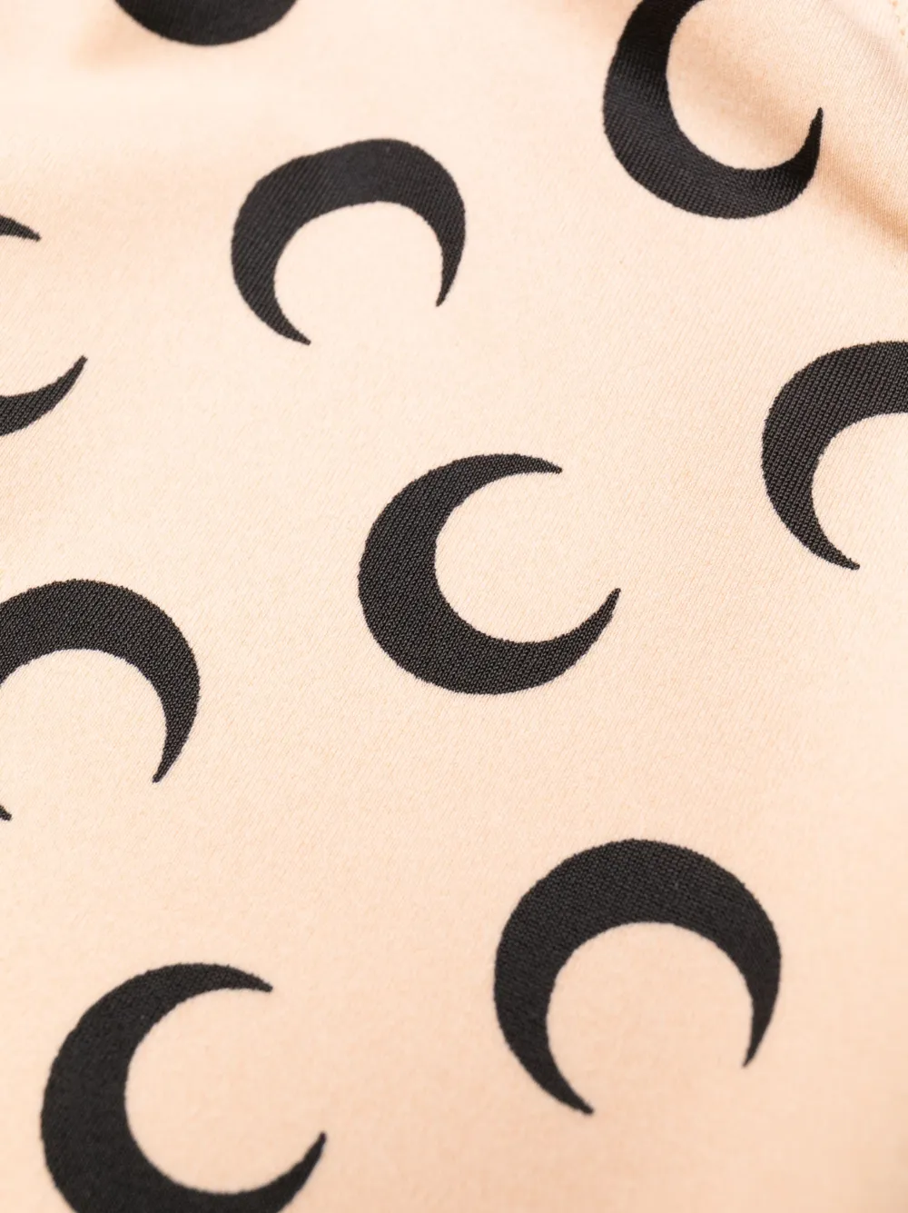 Marine Serre cut-out moon-print Swimsuit | Neutrals | FARFETCH