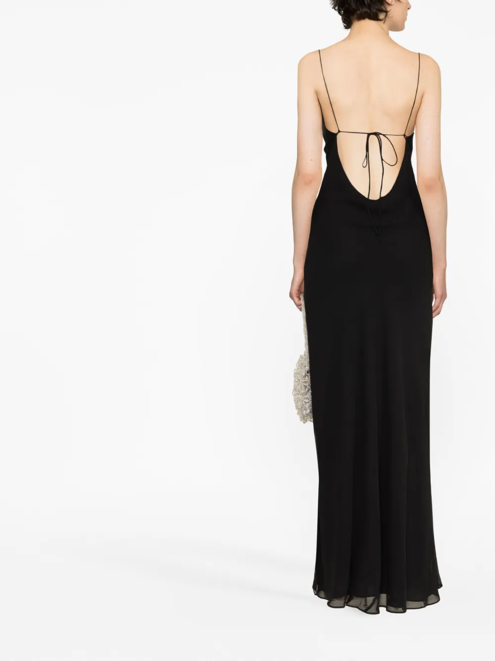 THE ANDAMANE open-back Silk Maxi Slip Dress - Farfetch
