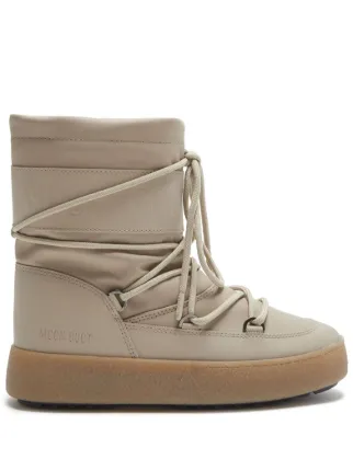 Moon Boot logo-print round-toe Boots | Neutrals | FARFETCH PL