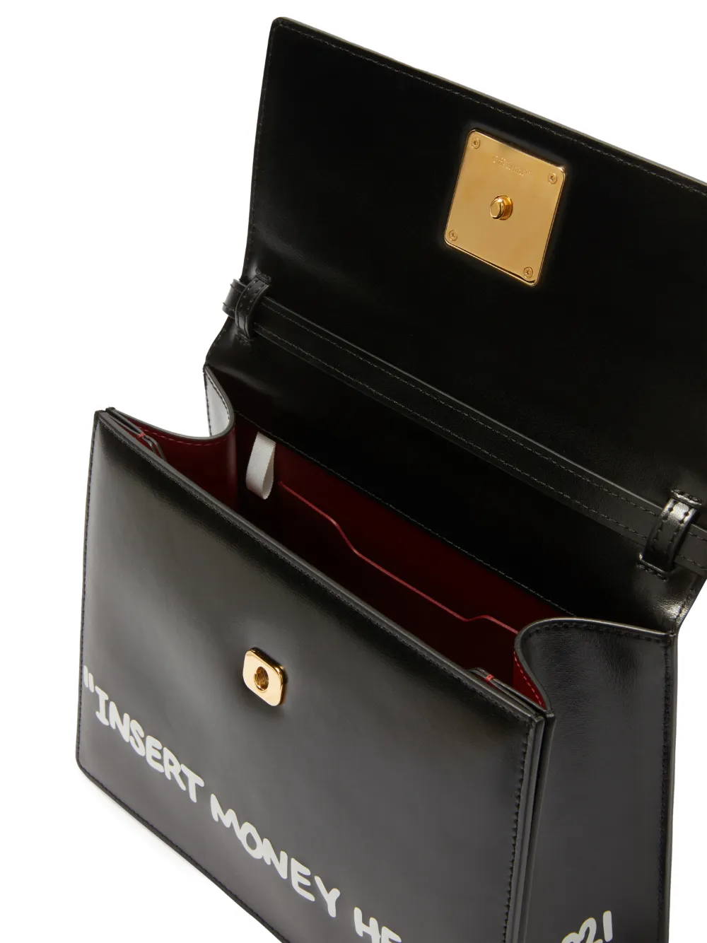 Jitney 1.4 Top Handle Quote in black | Off-White™ Official US