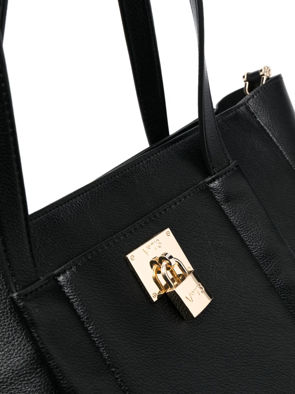 V°73 Titania padlock-detail Tote Bag | Black | FARFETCH
