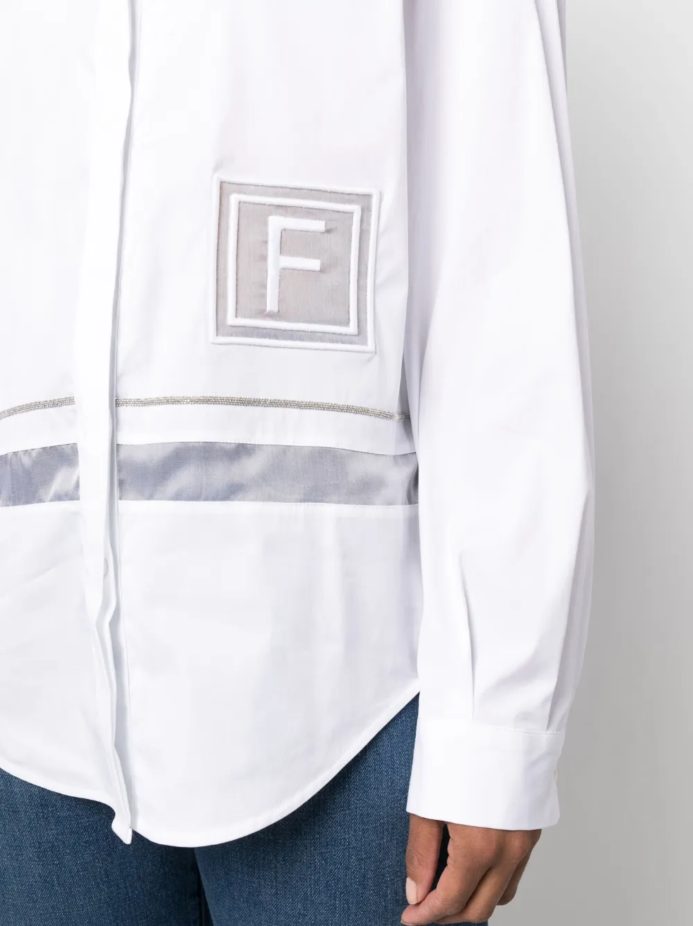 Fabiana Filippi logo-patch Shirt - Farfetch