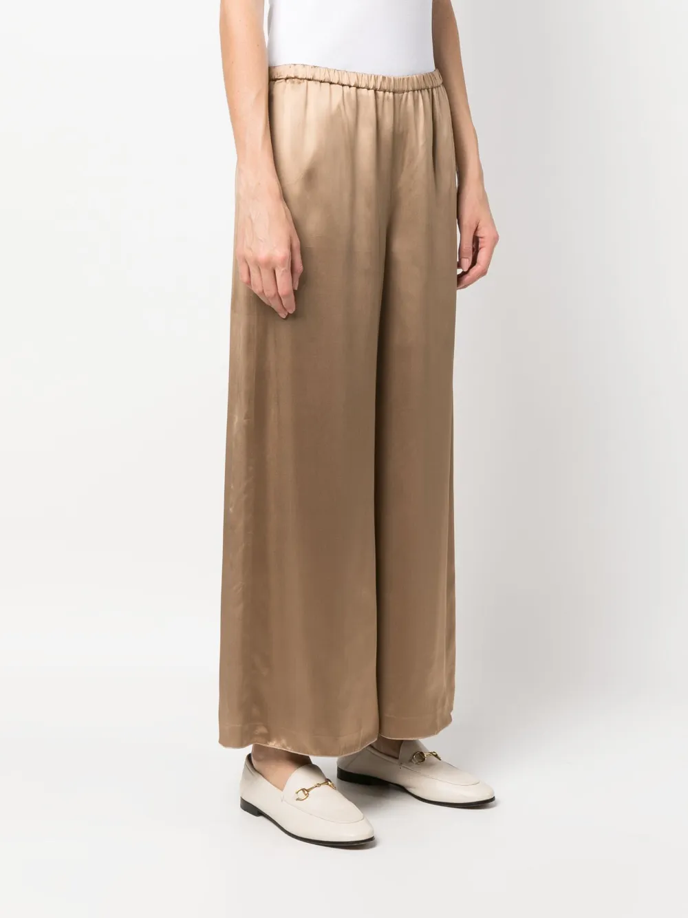 Fabiana Filippi Satin Wide Leg Trousers Farfetch