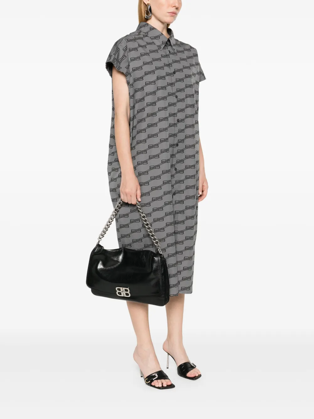 Balenciaga Large BB Soft Shoulder Bag - Farfetch