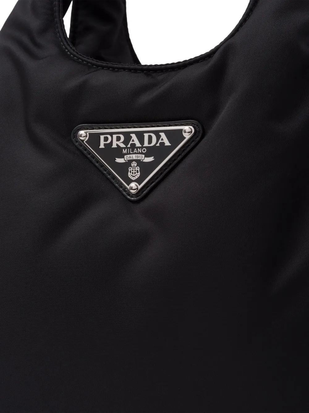 Prada logo-plaque Tote Bag | Black | FARFETCH UK