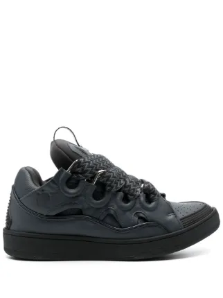 Lanvin Curb Leather Sneakers - Farfetch
