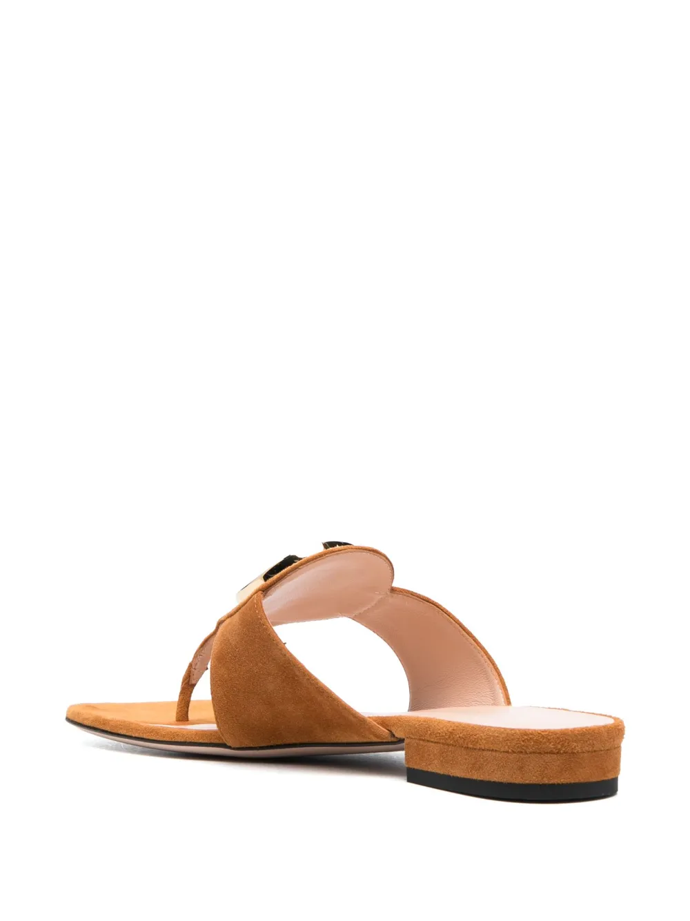 Gucci Blondie Interlocking G Logo Thong Sandals Farfetch