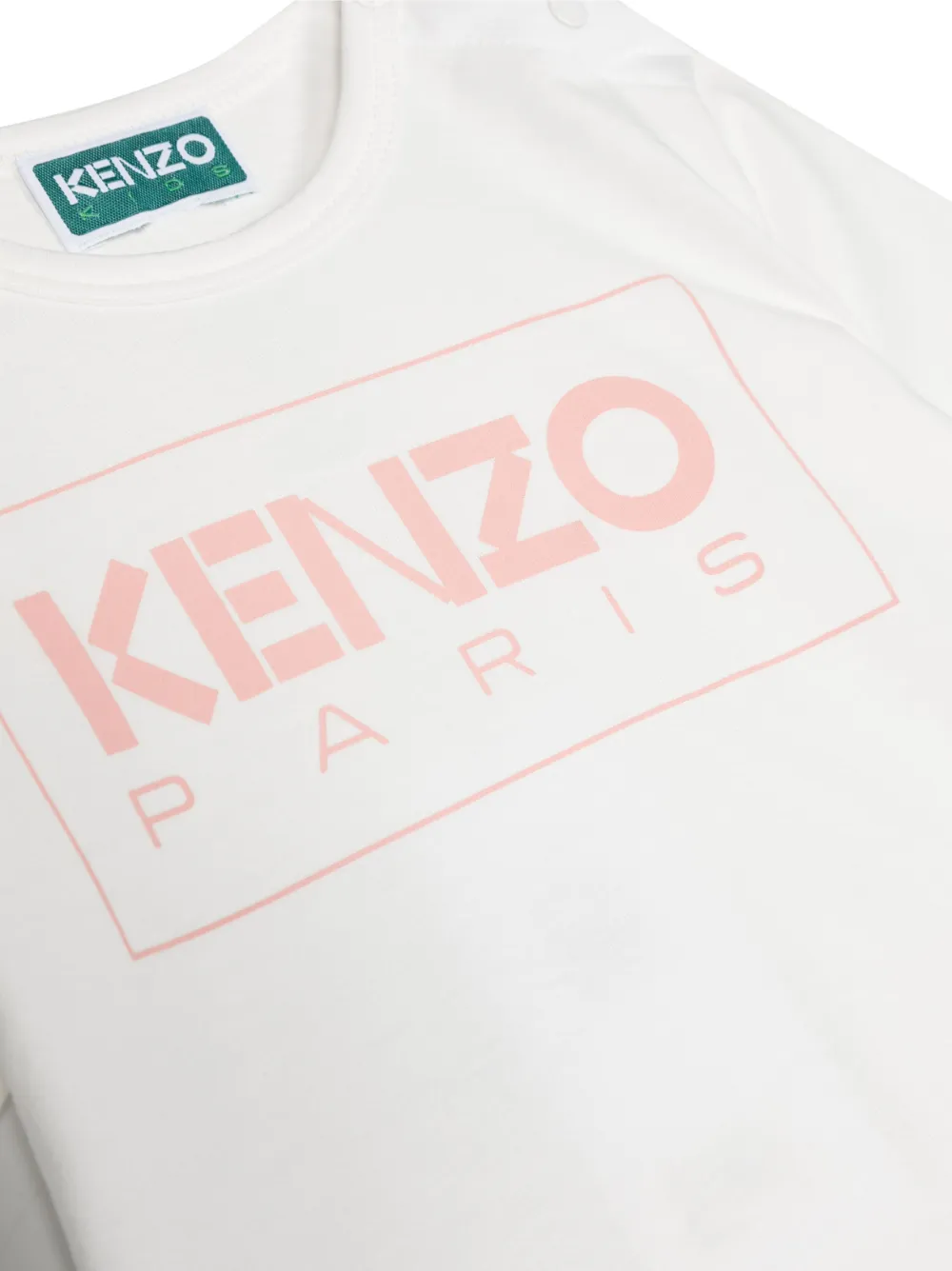 Kenzo Kids logo-print Cotton T-shirt | White | FARFETCH
