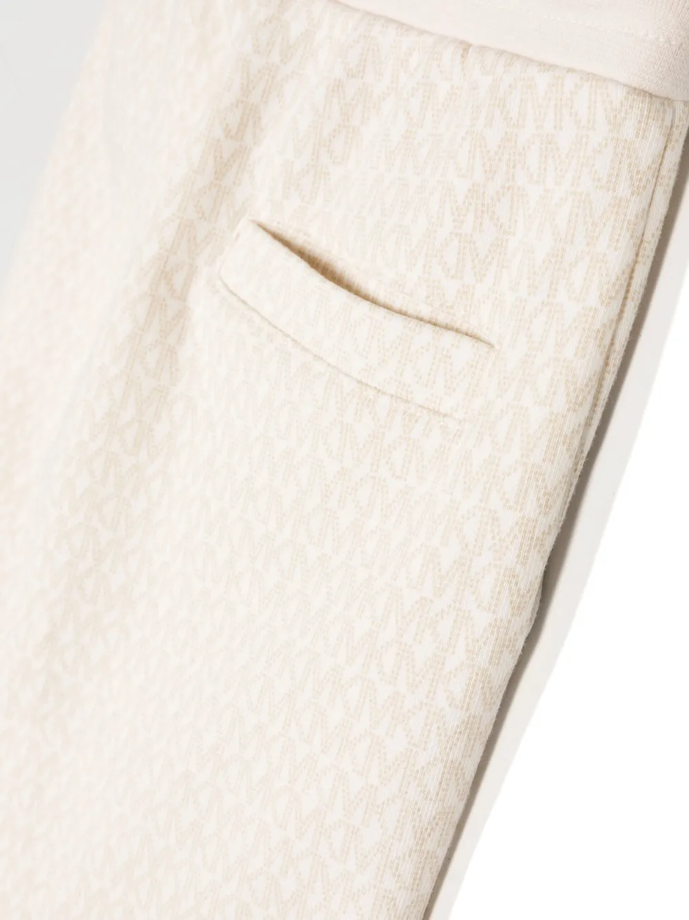 Michael Kors Kids monogram-pattern terry-cloth Jogging Bottoms ...