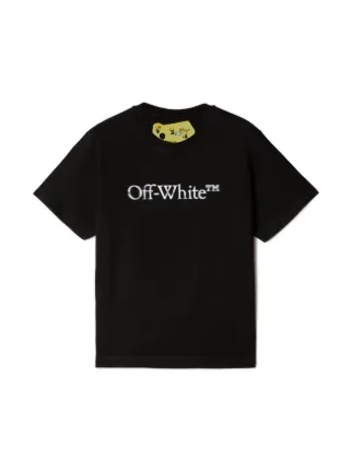 Off-White Kids Bookish Bit logo-print T-shirt - Farfetch