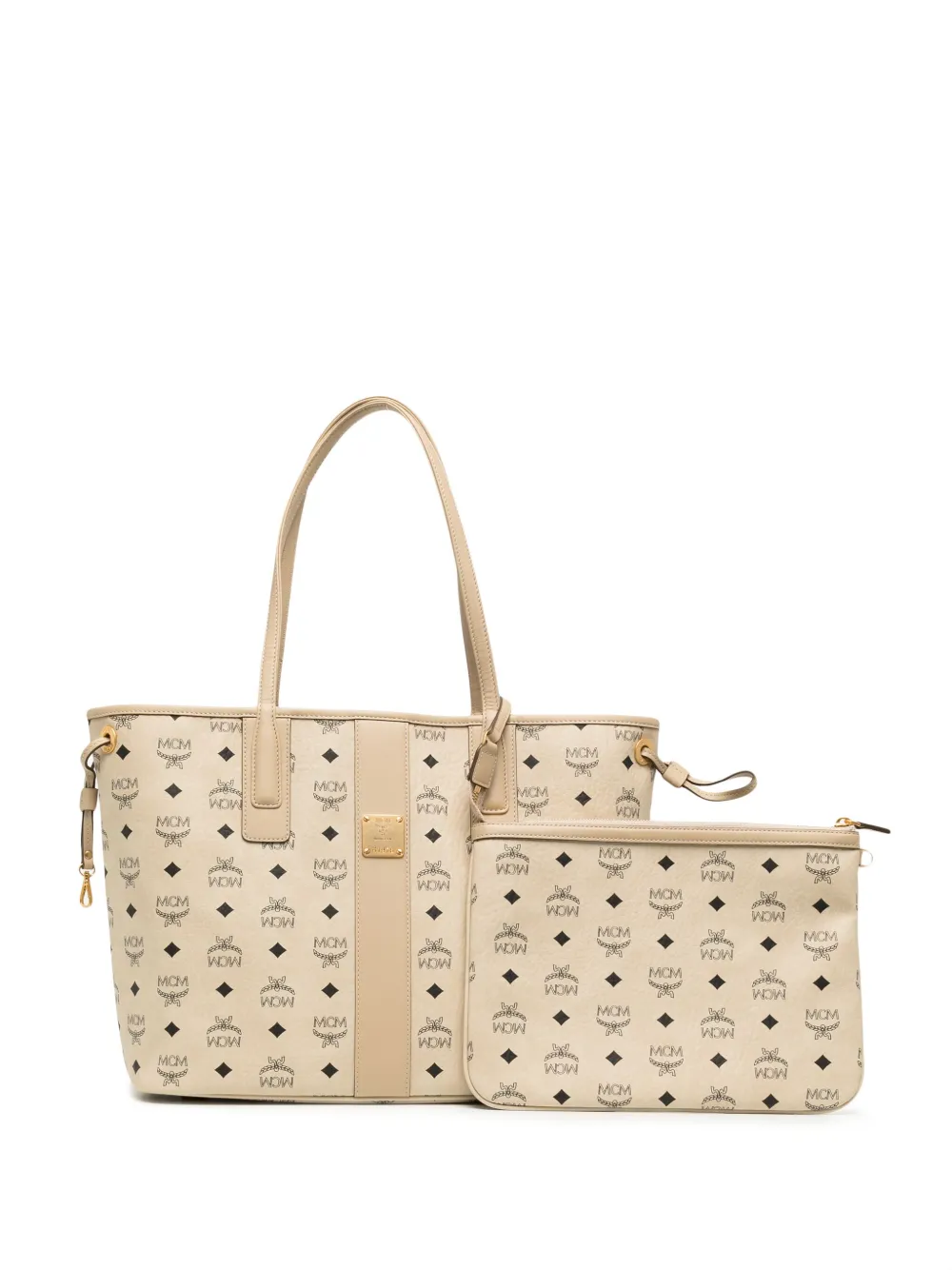 MCM Medium Liz Monogram Tote Bag | Neutrals | FARFETCH