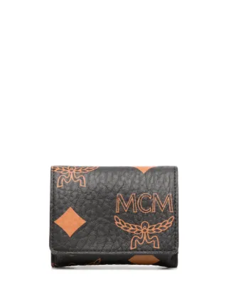 MCM Mini Maxi Visetos-print tri-fold Wallet - Farfetch