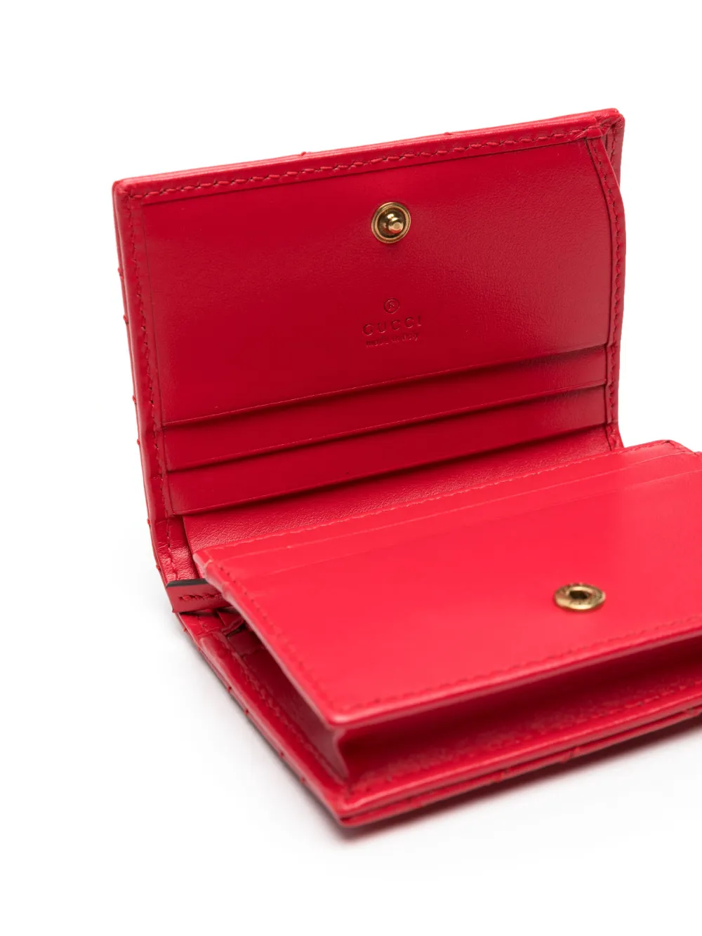 Gucci GG Marmont Leather Wallet | Red | FARFETCH UK