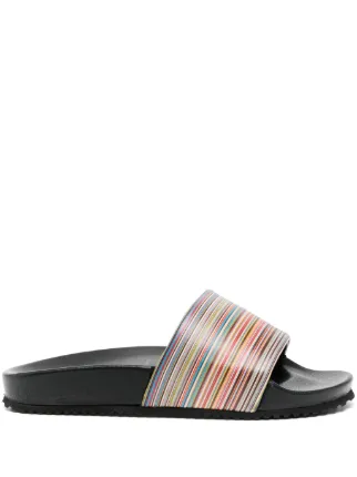 Paul Smith Dru Signature Stripe-print Slides | Multicolour | FARFETCH