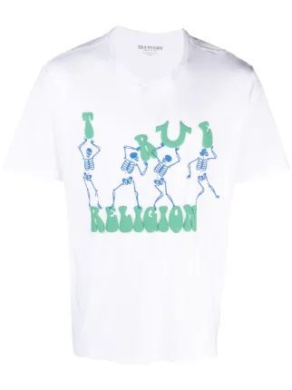 True Religion logo-print short-sleeve T-shirt | White | FARFETCH