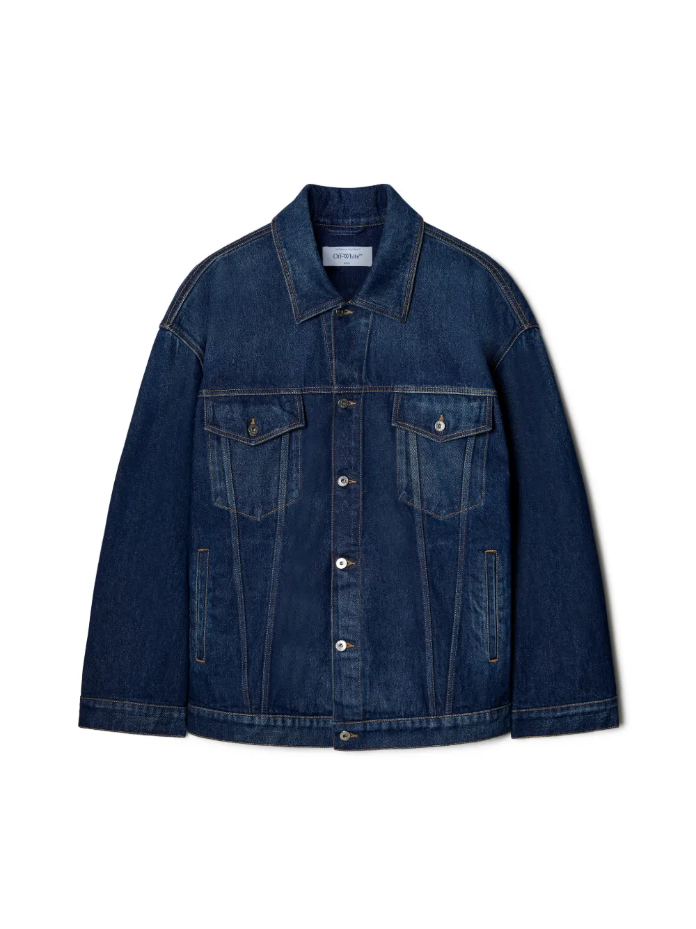 Arrow Tab Over Den Jacket in blue | Off-White™ Official GB