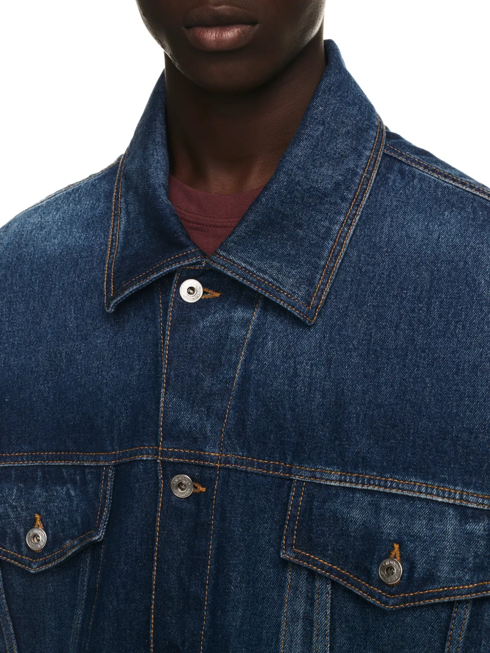 Arrow Tab Over Den Jacket in blue | Off-White™ Official HK