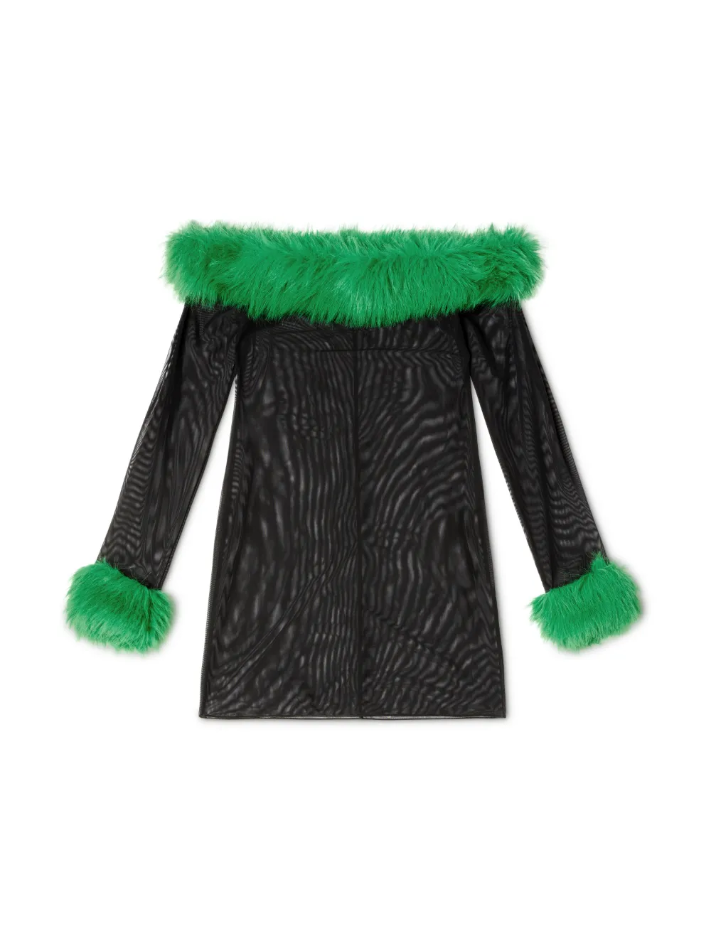 Faux Fur Mesh Minidress on Sale | HERON PRESTON® Official Site
