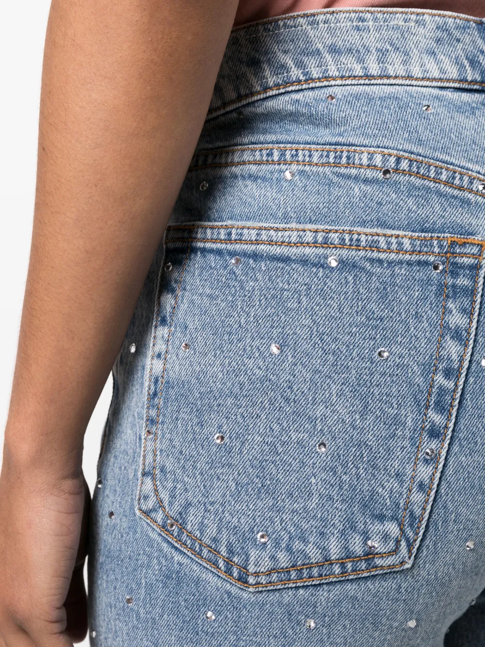 Rag & Bone crystal-embellished straight-leg Jeans - Farfetch