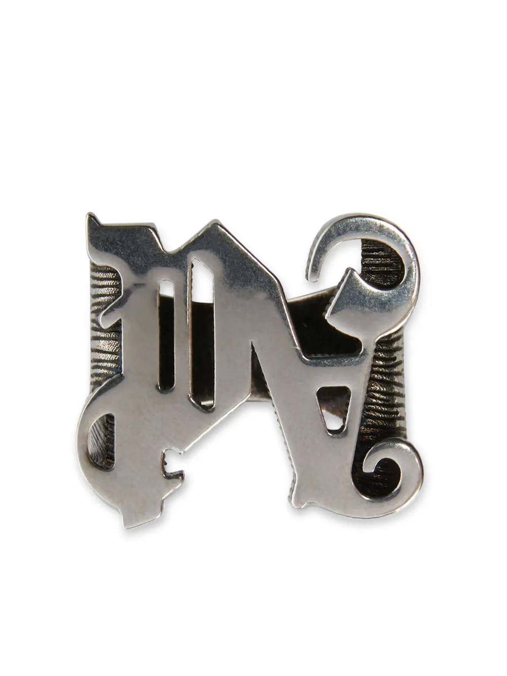 Palm Angels logo-lettering Chunky Band Ring | Silver | FARFETCH UK