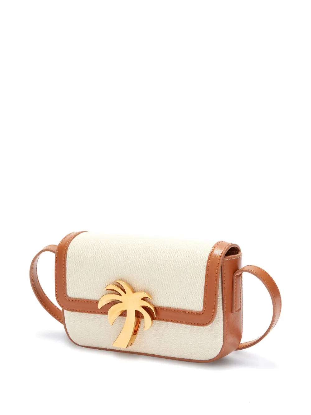 Palm Angels Palm-motif Canvas Cross Body Bag | Neutrals | FARFETCH