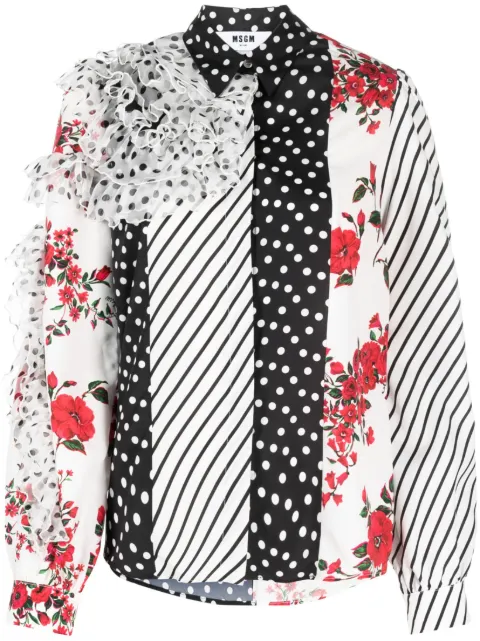 Msgm Blouses – Luxe Sheer Tops Online – Farfetch