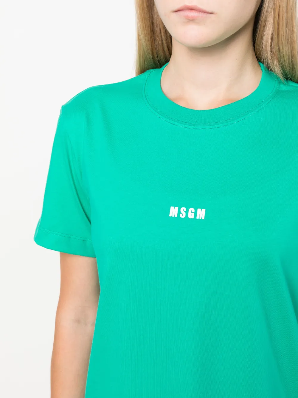 MSGM logo-print Cotton T-shirt - Farfetch