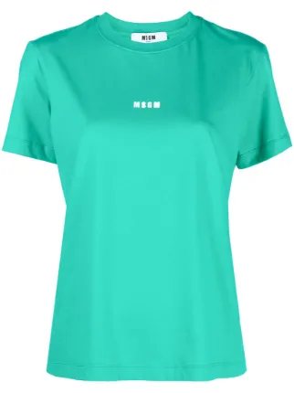 MSGM logo-print Cotton T-shirt - Farfetch