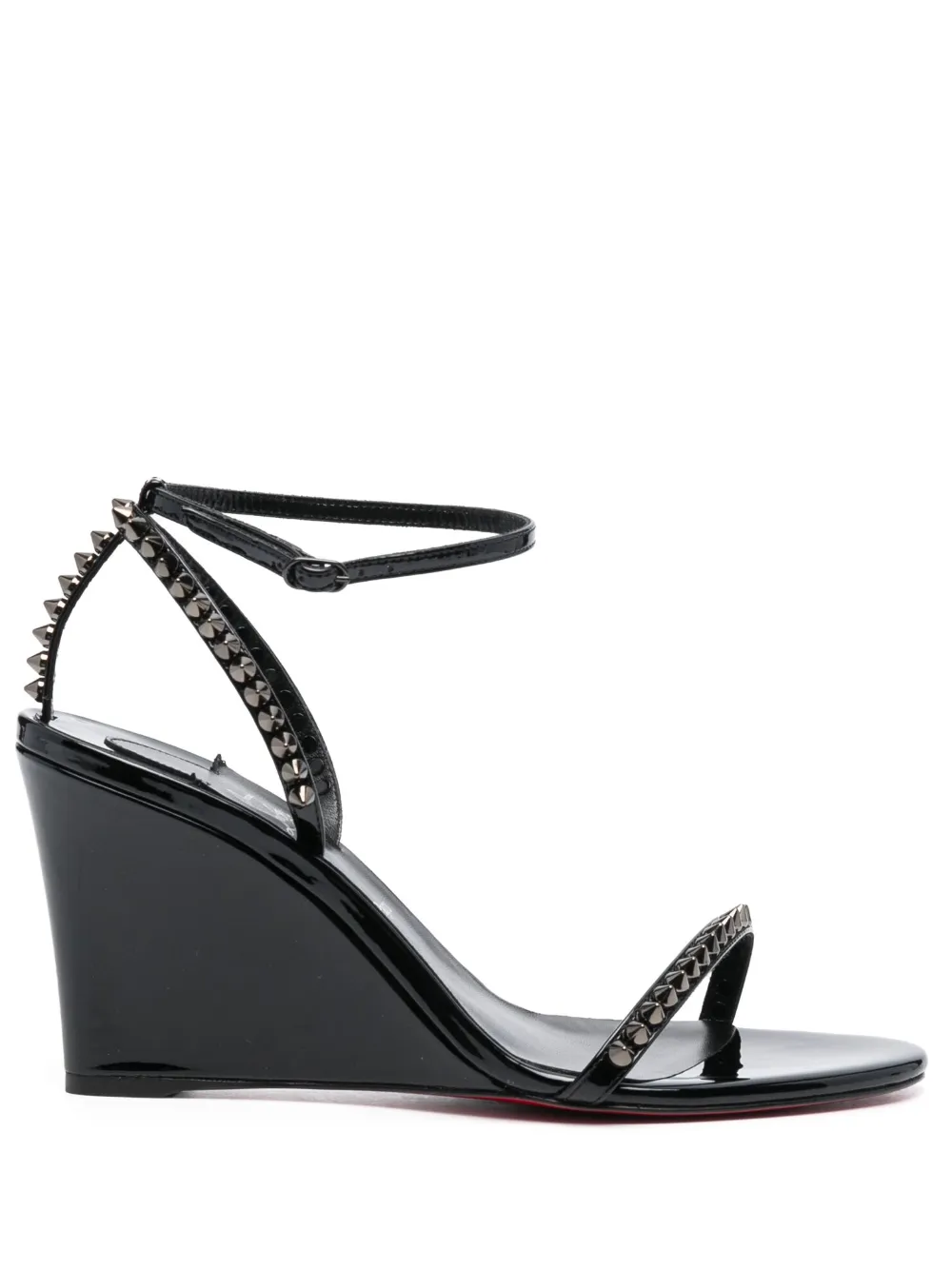 Christian Louboutin So Me 85mm Wedge Sandals | Black | FARFETCH