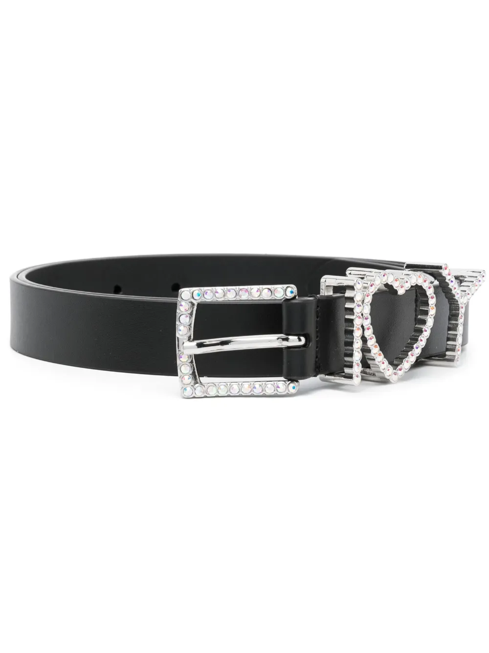 Y/Project Y Heart crystal-embellished Belt | Black | FARFETCH