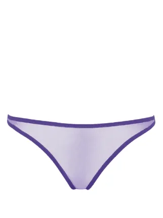 ERES Calzones Estilo Tanga Con Panel Transparente | Morado | FARFETCH MX