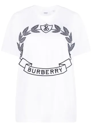 Burberry logo-print Cotton T-shirt | White | FARFETCH