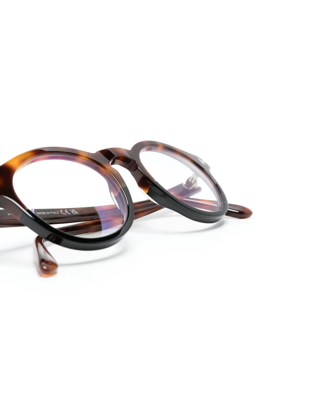 Tom Ford Eyewear Tortoiseshell Effect Round Frame Glasses Brown Farfetch